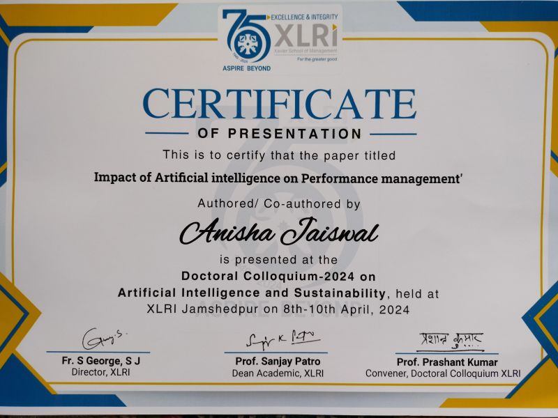 Anisha Jaiswal on LinkedIn: #research #xlrijamshedpur # ... Anisha Jaiswal on LinkedIn: #research #xlrijamshedpur # ...