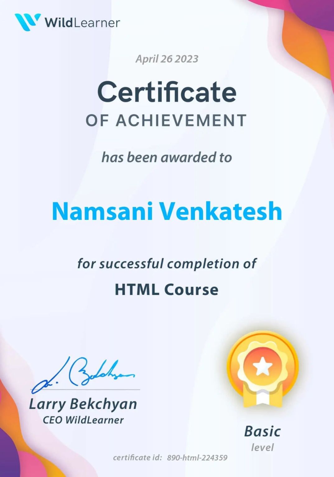Namsani Venkatesh on LinkedIn: #html #css #javascript #wildlearner # ... Namsani Venkatesh on LinkedIn: #html #css #javascript #wildlearner # ...