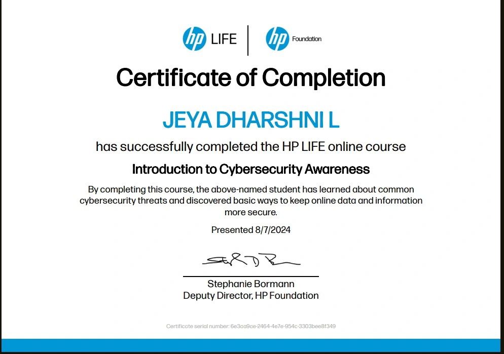 Jeya Dharshni on LinkedIn: #cybersecurity #cyberawareness # ... Jeya Dharshni on LinkedIn: #cybersecurity #cyberawareness # ...