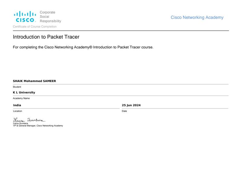 Shaik Mohammed Sameer on LinkedIn: #cisco #networking #certification # ... Shaik Mohammed Sameer on LinkedIn: #cisco #networking #certification # ...