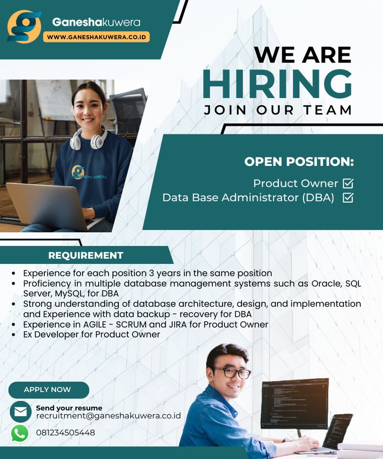 Pram Setyo on LinkedIn: #hiring #programmer #developer #product #dba # ... Pram Setyo on LinkedIn: #hiring #programmer #developer #product #dba # ...