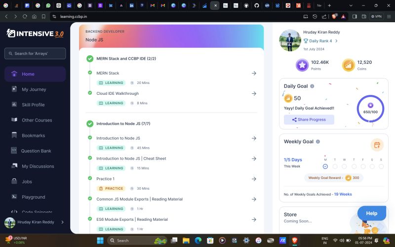 Hruday Kiran Reddy Bhumireddy on LinkedIn: #ccbp #nxtwave #nodejs #mern ... Hruday Kiran Reddy Bhumireddy on LinkedIn: #ccbp #nxtwave #nodejs #mern ...