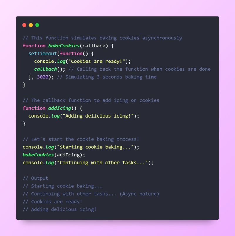 Arjunan K on LinkedIn: #javascript #callbacks #asynchronousprogramming ... Arjunan K on LinkedIn: #javascript #callbacks #asynchronousprogramming ...