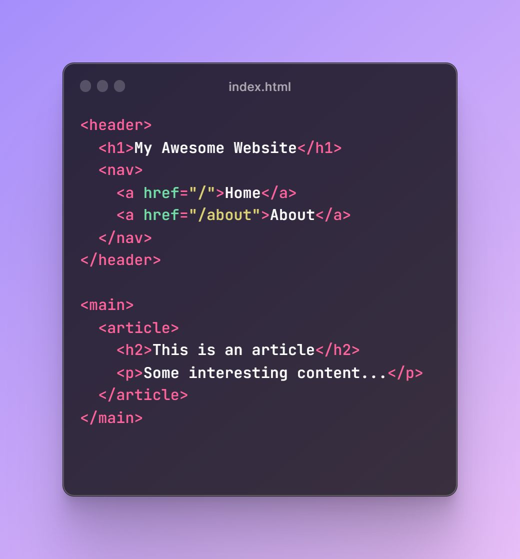 Kartik Labhshetwar on LinkedIn: HTML Tip ๐ก Instead of using generic ... Kartik Labhshetwar on LinkedIn: HTML Tip ๐ก Instead of using generic ...