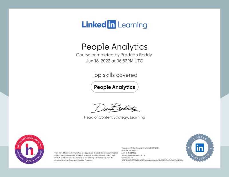 Pradeep Reddy on LinkedIn: Certificate of Completion Pradeep Reddy on LinkedIn: Certificate of Completion