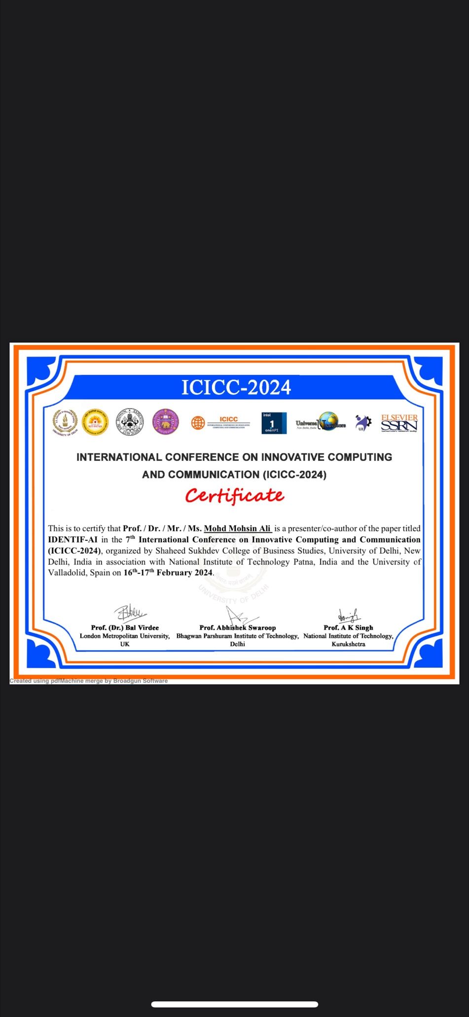 Mohd Mohsin on LinkedIn: #icicc2024 #innovation #computing # ... Mohd Mohsin on LinkedIn: #icicc2024 #innovation #computing # ...
