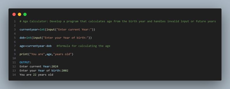 Sai Sri Reddy on LinkedIn: #100daysofcode #agecalculator #celebratelife ... Sai Sri Reddy on LinkedIn: #100daysofcode #agecalculator #celebratelife ...
