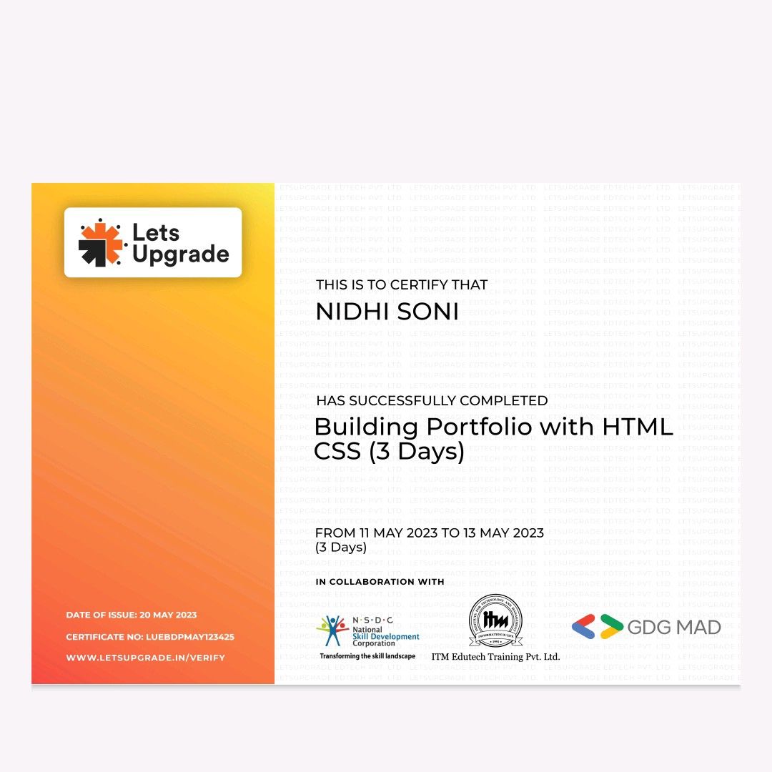 Soni Nidhi on LinkedIn: #onlinecourses #html #css #liveclasses Soni Nidhi on LinkedIn: #onlinecourses #html #css #liveclasses