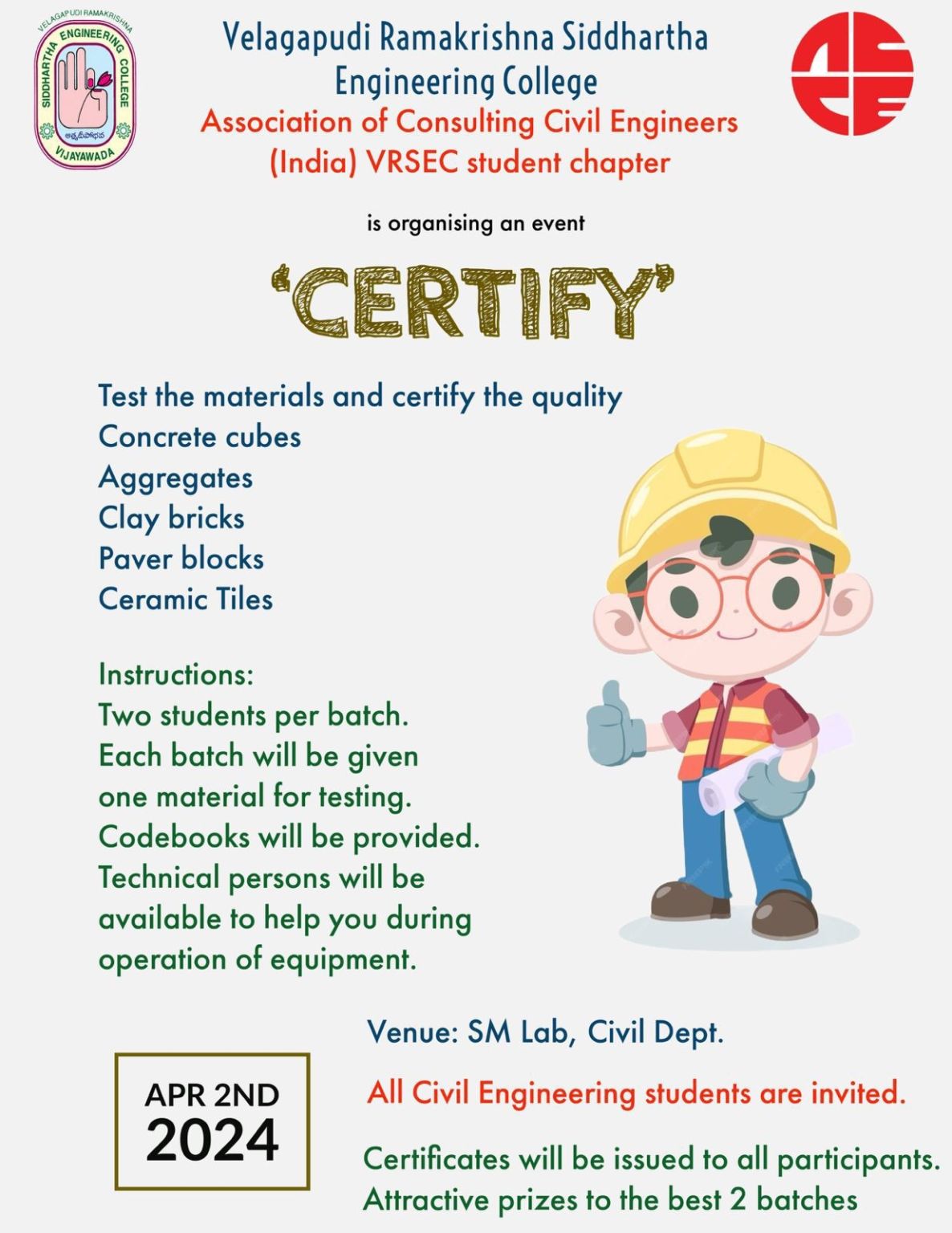 SAHE Univ -VRSEC Civil Department on LinkedIn: CERTIFY event organised ... SAHE Univ -VRSEC Civil Department on LinkedIn: CERTIFY event organised ...