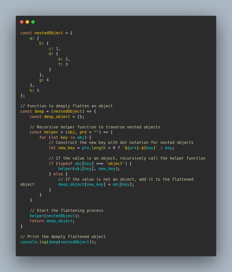 Amit Singh on LinkedIn: 🚀 Mastering Deep Object Flattening: Key for ... Amit Singh on LinkedIn: 🚀 Mastering Deep Object Flattening: Key for ...