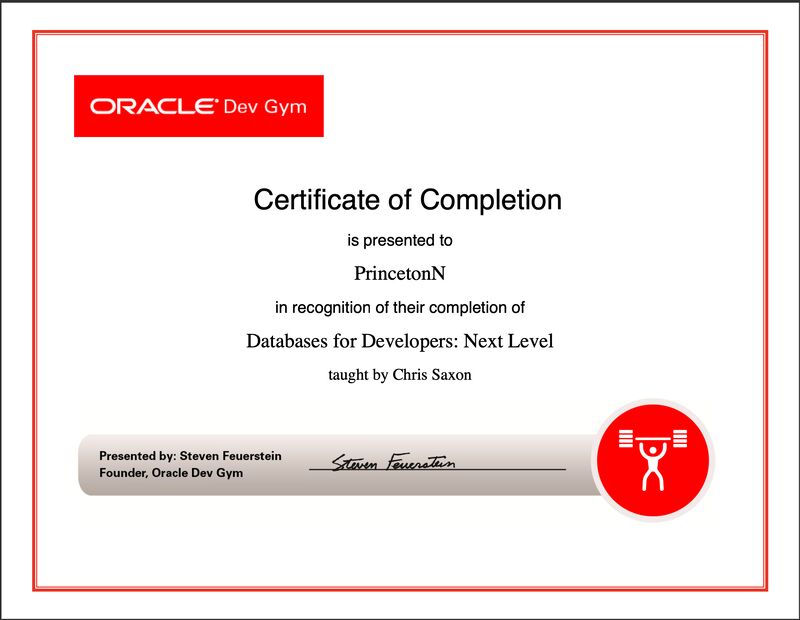 Princeton Nelson on LinkedIn: Been taking up database courses in SQL ... Princeton Nelson on LinkedIn: Been taking up database courses in SQL ...