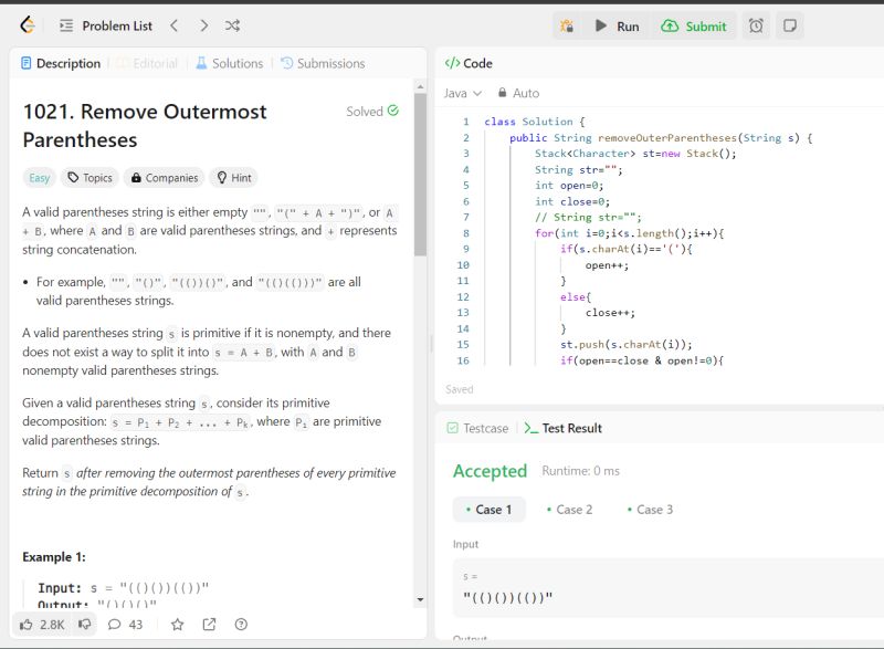 Anuj Kumar on LinkedIn: #leetcode #codingchallenge #validparentheses # ... Anuj Kumar on LinkedIn: #leetcode #codingchallenge #validparentheses # ...