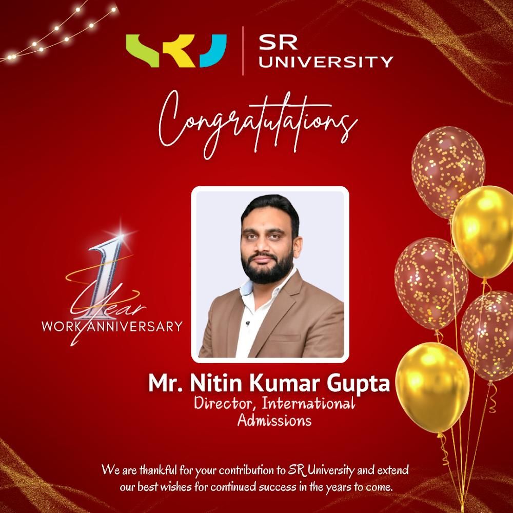 Nitin Kumar Gupta on LinkedIn: #sruniversity #anniversary #milestone # ... Nitin Kumar Gupta on LinkedIn: #sruniversity #anniversary #milestone # ...