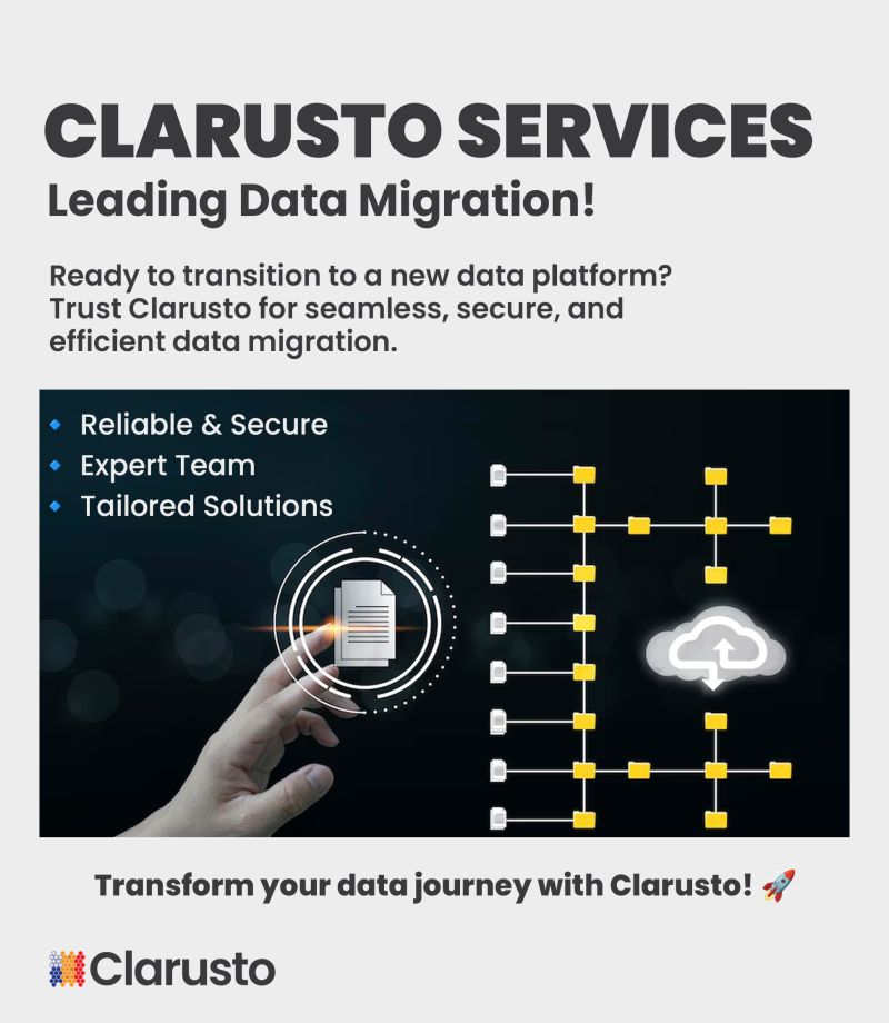 Clarusto on LinkedIn: #clarusto #datamigration #techsolutions # ... Clarusto on LinkedIn: #clarusto #datamigration #techsolutions # ...