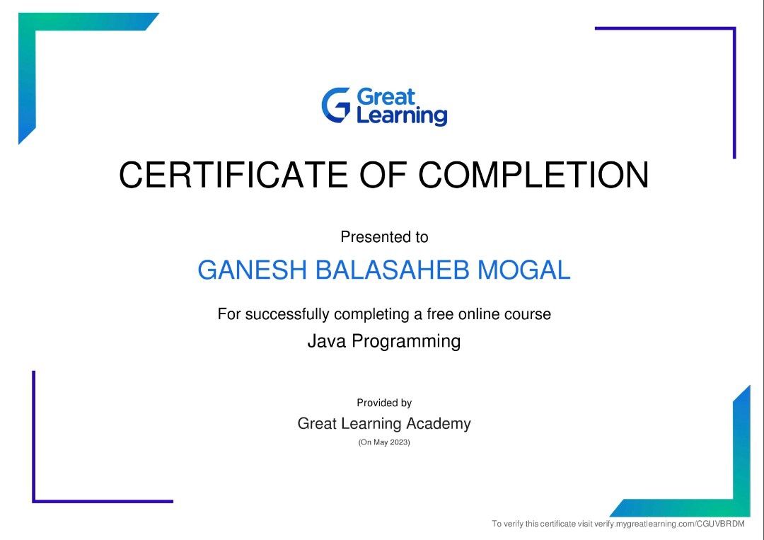 GANESH MOGAL on LinkedIn: #java #javadeveloper #coder #javaprogramming ... GANESH MOGAL on LinkedIn: #java #javadeveloper #coder #javaprogramming ...
