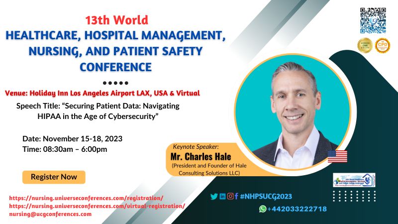 Charles Hale to speak at Healthcare Cybersecurity Conference | Hale ... Charles Hale to speak at Healthcare Cybersecurity Conference | Hale ...