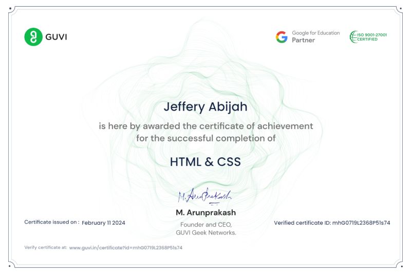 Jeffery Abijah on LinkedIn: I am happy to announce that I have got ... Jeffery Abijah on LinkedIn: I am happy to announce that I have got ...