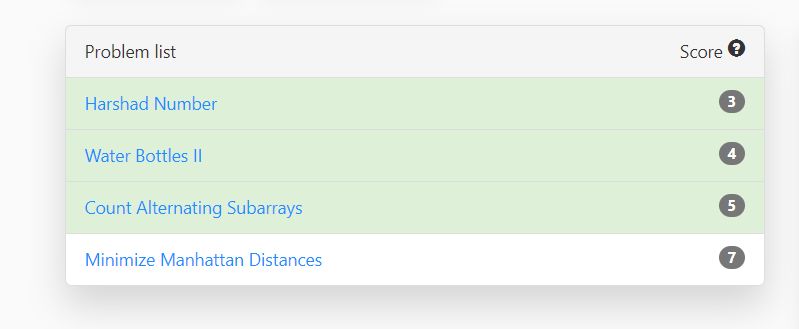 Pavan Gowda T S on LinkedIn: #leetcode #weeklychallenge Pavan Gowda T S on LinkedIn: #leetcode #weeklychallenge