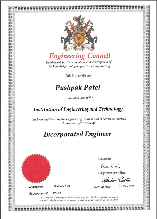 Pushpak Patel, M.Tech, IEng, MIET on LinkedIn: #engineeringcareer # ... Pushpak Patel, M.Tech, IEng, MIET on LinkedIn: #engineeringcareer # ...