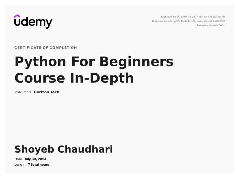 Shoyeb Chaudhari on LinkedIn: #python #programming #learning #udemy # ... Shoyeb Chaudhari on LinkedIn: #python #programming #learning #udemy # ...