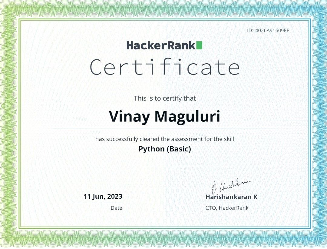 Vinay Maguluri on LinkedIn: Hi connections I'm happy to share my python ... Vinay Maguluri on LinkedIn: Hi connections I'm happy to share my python ...
