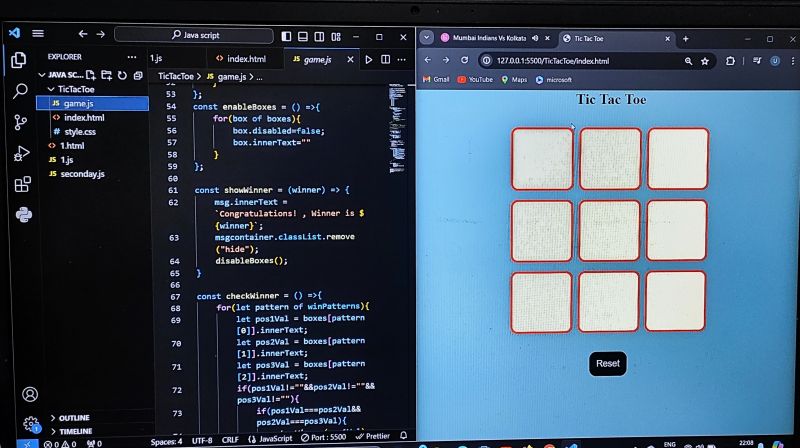 Ujjawal . on LinkedIn: Basic Tic Tac Toe game using HTML , CSS and ... Ujjawal . on LinkedIn: Basic Tic Tac Toe game using HTML , CSS and ...