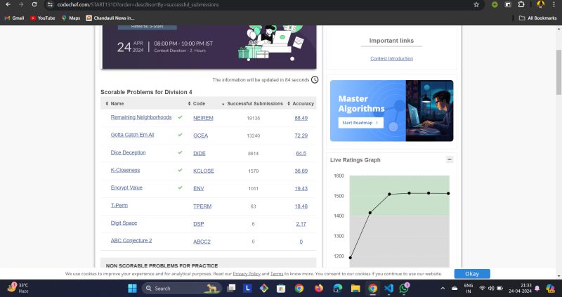 Aditya Mishra on LinkedIn: #codechef #cp #java #competetiveprogramming Aditya Mishra on LinkedIn: #codechef #cp #java #competetiveprogramming