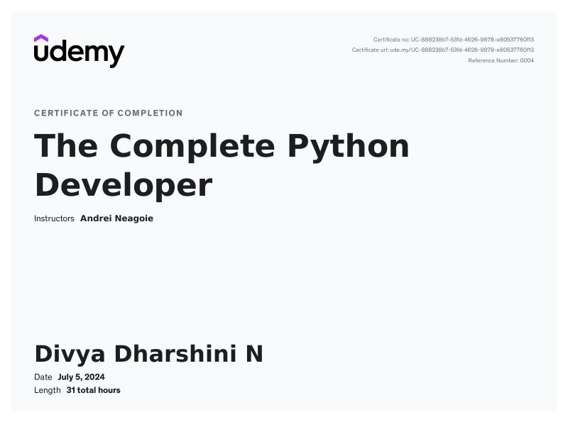 Divya Dharshini N on LinkedIn: Excited to share that I've certified in ... Divya Dharshini N on LinkedIn: Excited to share that I've certified in ...