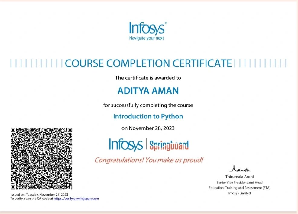 Aditya Aman on LinkedIn: #pythonprogramming #pythoncoding # ... Aditya Aman on LinkedIn: #pythonprogramming #pythoncoding # ...