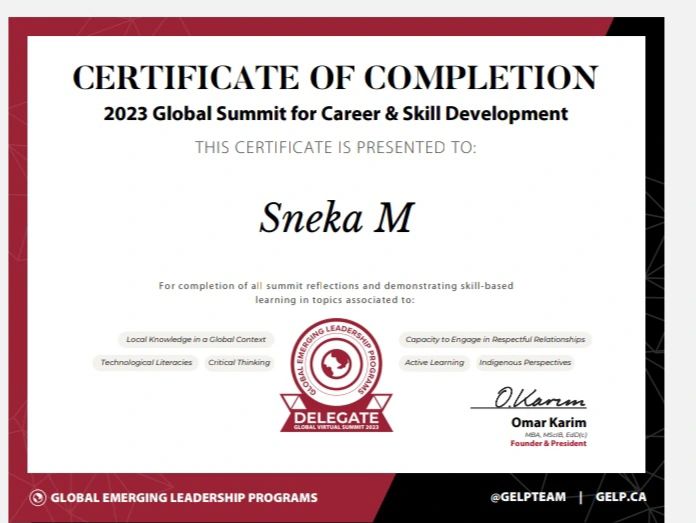 SNEKA M on LinkedIn: #sairam SNEKA M on LinkedIn: #sairam