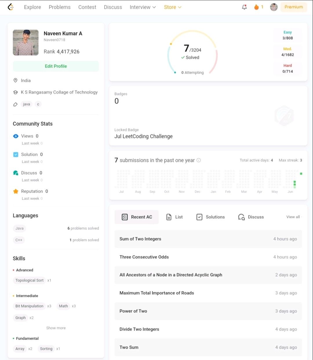 Naveen Kumar A on LinkedIn: #leetcode #codingchallenges #algorithm # ... Naveen Kumar A on LinkedIn: #leetcode #codingchallenges #algorithm # ...