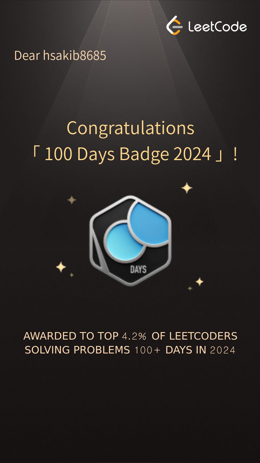 Sakib Hasan on LinkedIn: #leetcode #100daysofcode #codingjourney Sakib Hasan on LinkedIn: #leetcode #100daysofcode #codingjourney