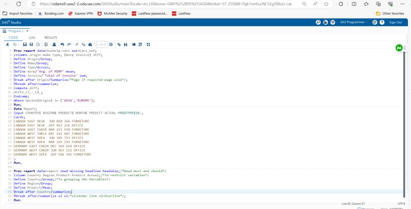Kadamachi Venkatesh on LinkedIn: Proc Report in SAS | How to create the ... Kadamachi Venkatesh on LinkedIn: Proc Report in SAS | How to create the ...