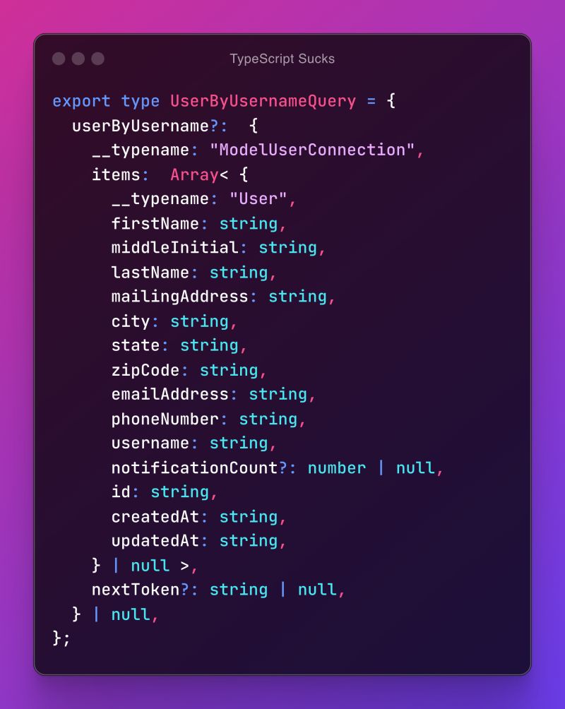 Ryan Talbert on LinkedIn: #typescript | 17 comments Ryan Talbert on LinkedIn: #typescript | 17 comments