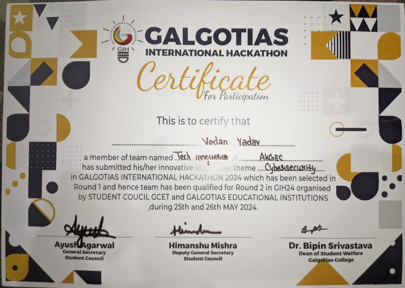 Vedan Yadav on LinkedIn: #hackathon #innovation #teamwork #tech # ... Vedan Yadav on LinkedIn: #hackathon #innovation #teamwork #tech # ...