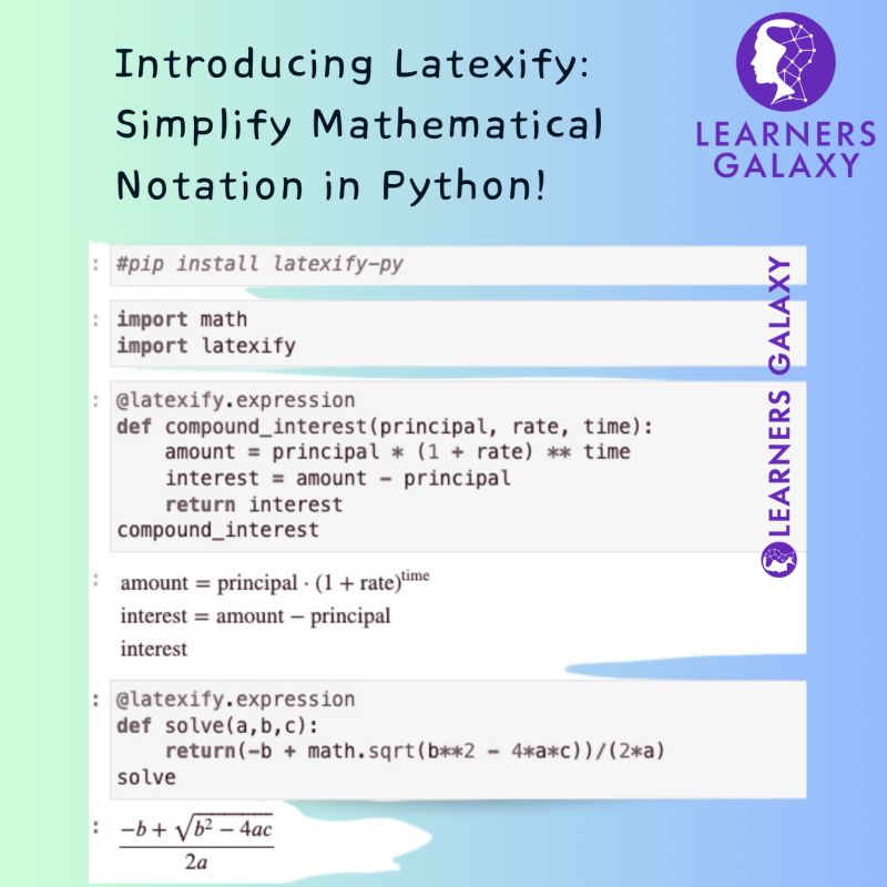 Learners Galaxy on LinkedIn: #python_capsules #ai #learnersgalaxy Learners Galaxy on LinkedIn: #python_capsules #ai #learnersgalaxy