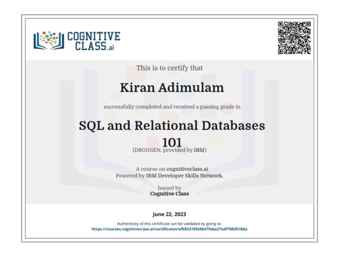 Satya Sai Kiran Adimulam on LinkedIn: #ibm #ibmskillsbuild #cognitive # ... Satya Sai Kiran Adimulam on LinkedIn: #ibm #ibmskillsbuild #cognitive # ...