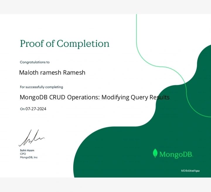 Maloth Ramesh on LinkedIn: CRUD Operation, Modifying Query Result Maloth Ramesh on LinkedIn: CRUD Operation, Modifying Query Result