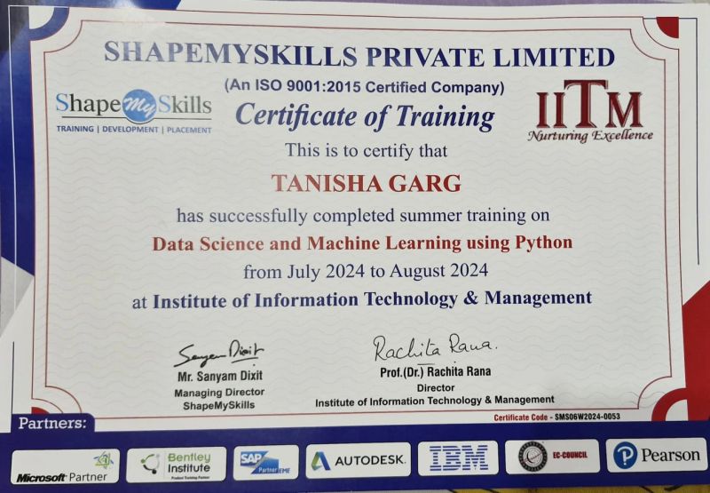 Tanisha Garg on LinkedIn: #datascience #machinelearning #python # ... Tanisha Garg on LinkedIn: #datascience #machinelearning #python # ...
