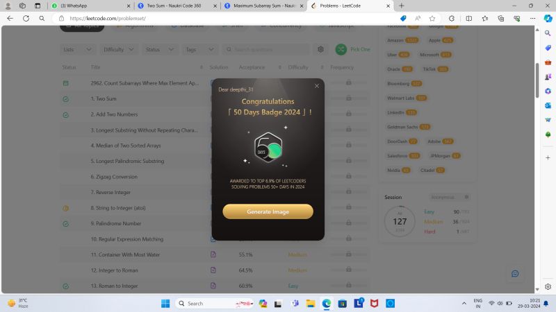 Deepthi Duddupudi on LinkedIn: #50dayscodechallenge Deepthi Duddupudi on LinkedIn: #50dayscodechallenge