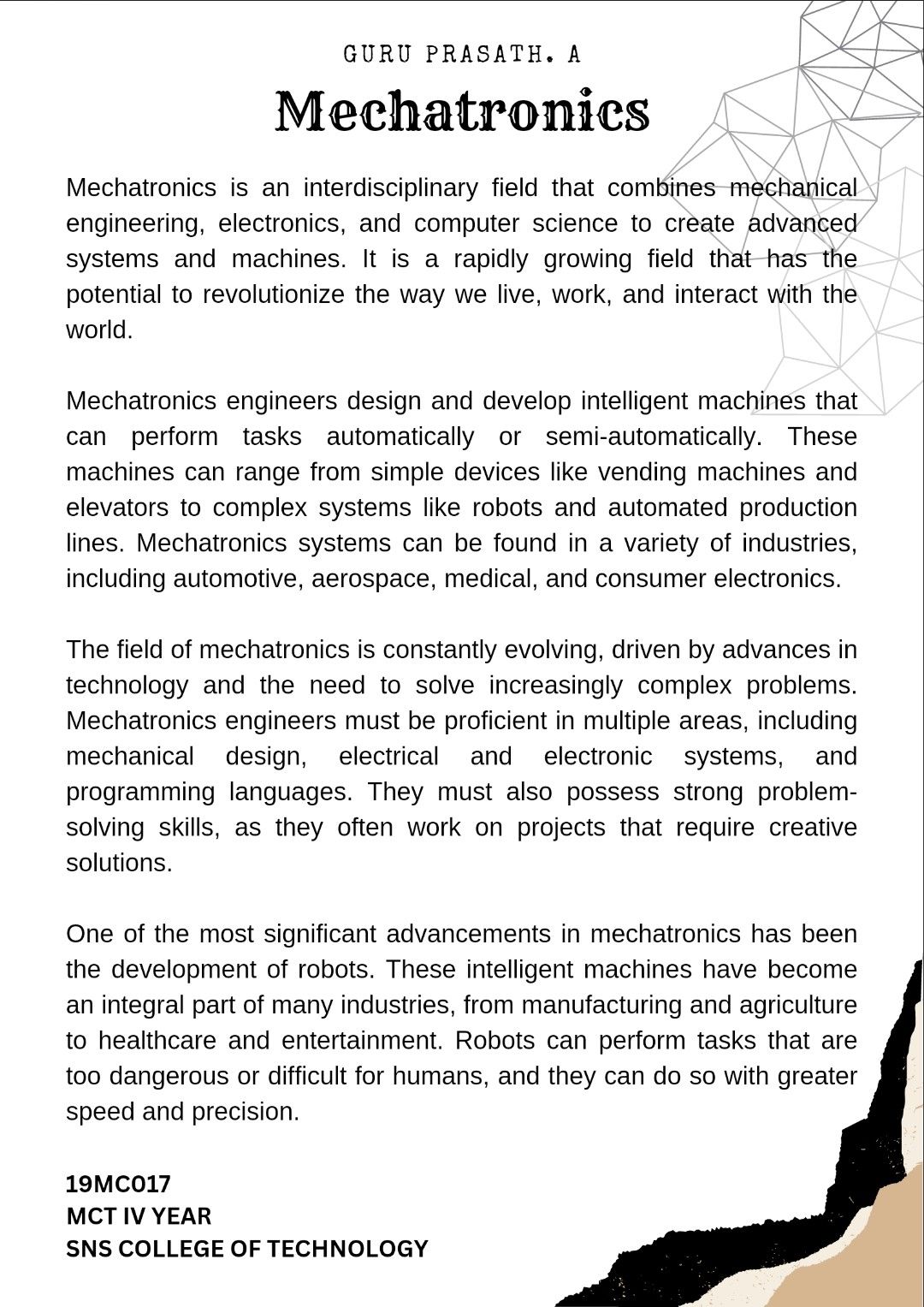 Guru Prasath Annadurai on LinkedIn: Article on Mechatronics Guru Prasath Annadurai on LinkedIn: Article on Mechatronics