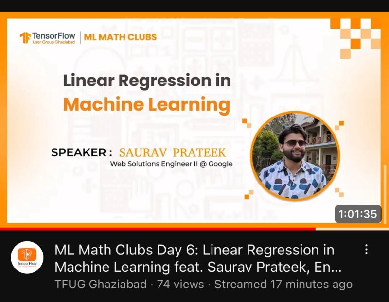 Saurav Prateek on LinkedIn: #programming #coding #machinelearning #tfug ... Saurav Prateek on LinkedIn: #programming #coding #machinelearning #tfug ...