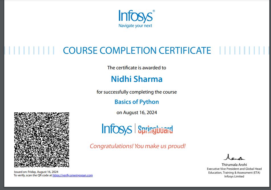 Nidhi Sharma on LinkedIn: #python #coding #learningjourney #techsavvy # ... Nidhi Sharma on LinkedIn: #python #coding #learningjourney #techsavvy # ...