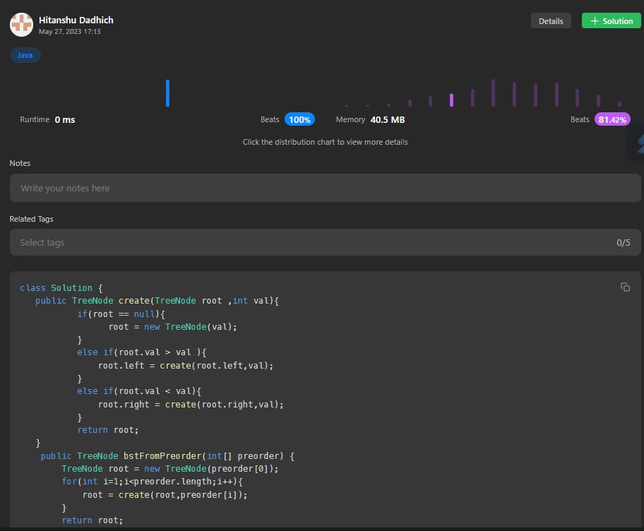 Hitanshu Dadhich on LinkedIn: #100daysofcodechallenge #leetcode2023 # ... Hitanshu Dadhich on LinkedIn: #100daysofcodechallenge #leetcode2023 # ...