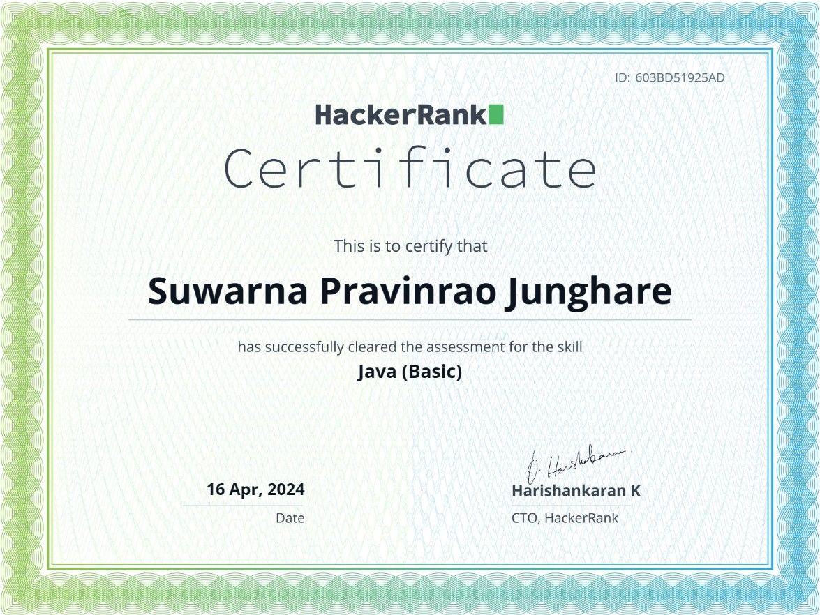 Suwarna Junghare posted on LinkedIn Suwarna Junghare posted on LinkedIn