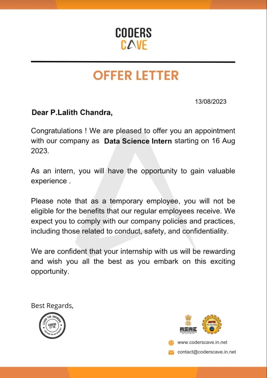 Lalith chandra Panguluri on LinkedIn: #internship #coding #acheivement ... Lalith chandra Panguluri on LinkedIn: #internship #coding #acheivement ...