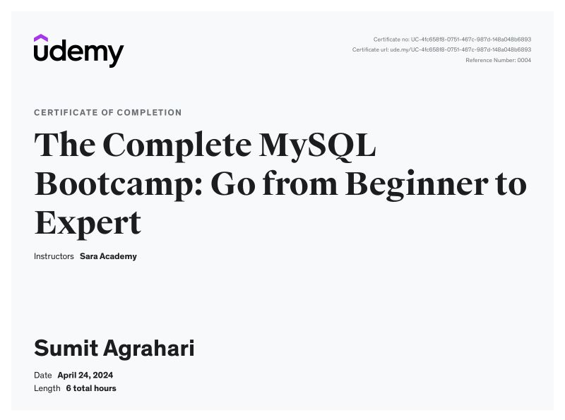 Sumit Agrahari on LinkedIn: #linkedinlearning #mysql # ... Sumit Agrahari on LinkedIn: #linkedinlearning #mysql # ...
