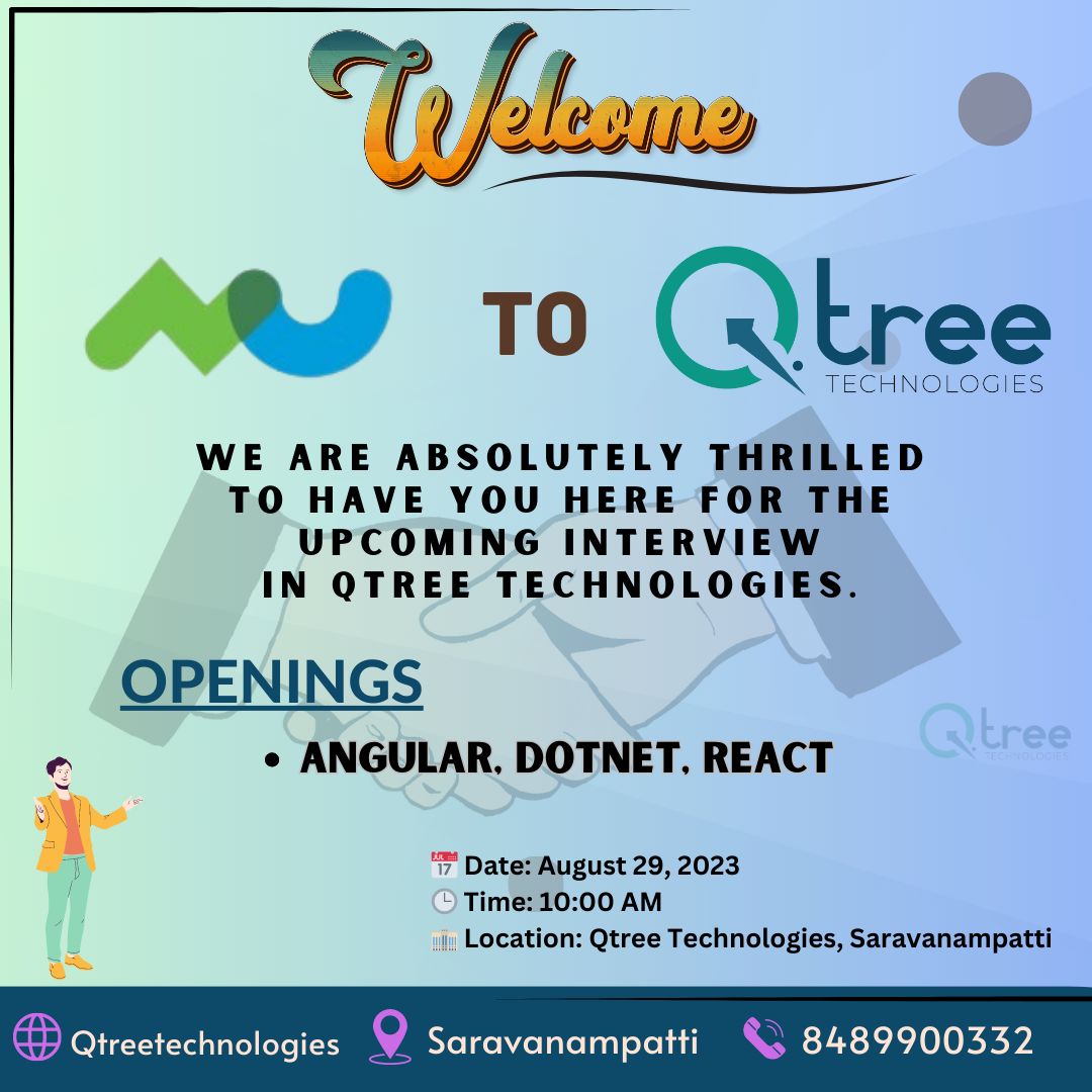 Qtree Technologies on LinkedIn: #nuwarehiring #qtreetechnologies # ... Qtree Technologies on LinkedIn: #nuwarehiring #qtreetechnologies # ...