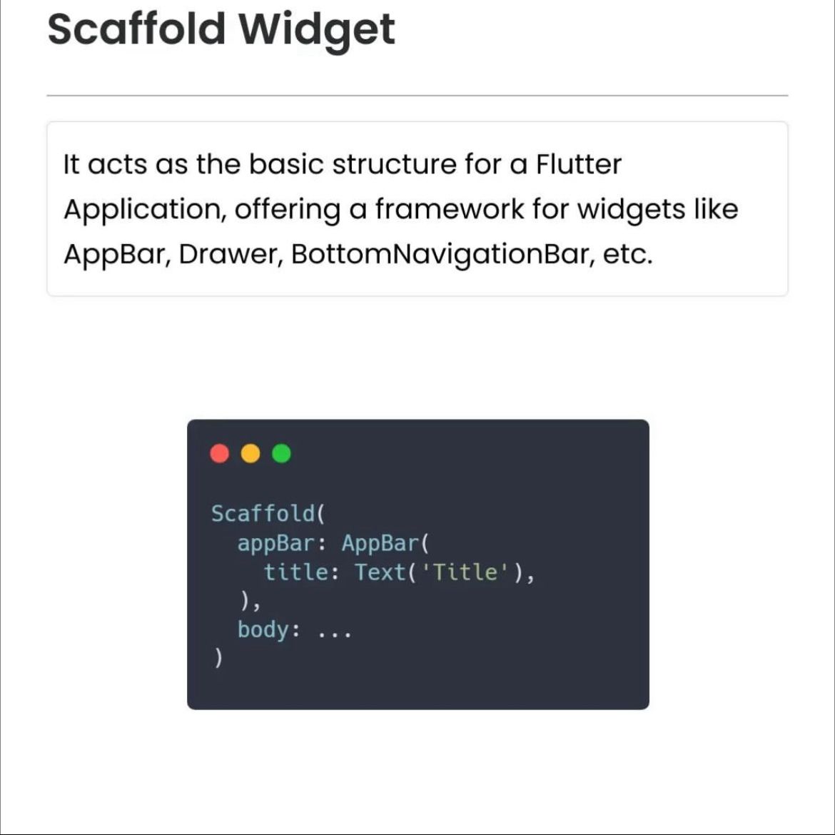 Rehyan Yadav on LinkedIn: These are some essential Flutter widgets Rehyan Yadav on LinkedIn: These are some essential Flutter widgets