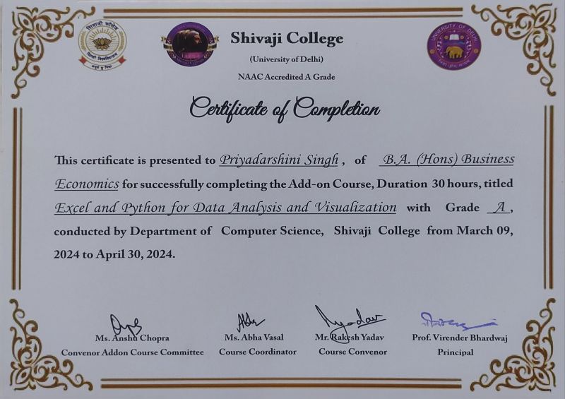 Priyadarshini Singh on LinkedIn: #dataanalysis #excel #python # ... Priyadarshini Singh on LinkedIn: #dataanalysis #excel #python # ...